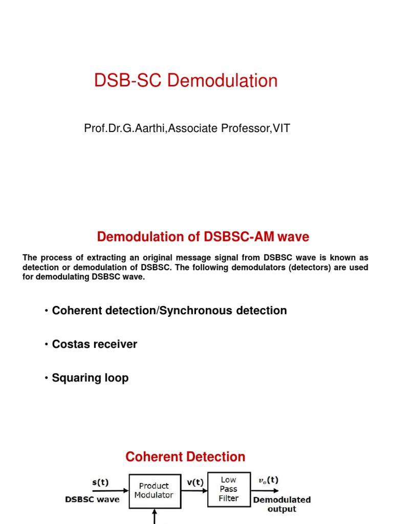 5 Dsb Sc Demodulation Pdf Electricity Electronics