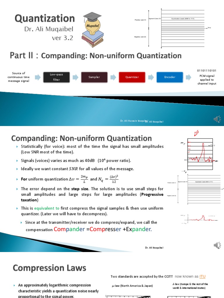 5 Quantization Nonuniform | PDF | Signal To Noise Ratio | Applied Mathematics
