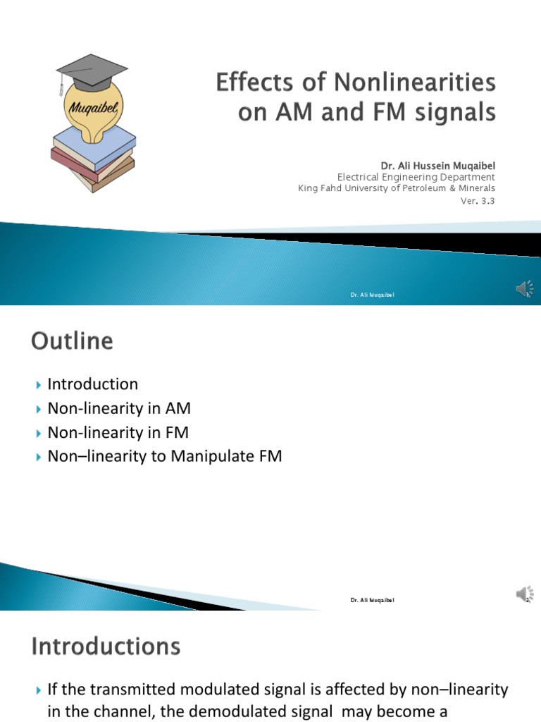 6 Effects Of Nonlinearities Pdf Frequency Modulation Computer