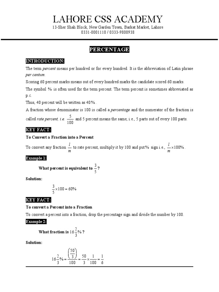 10 Percentage (176-189) | PDF | Percentage | Division (Mathematics)