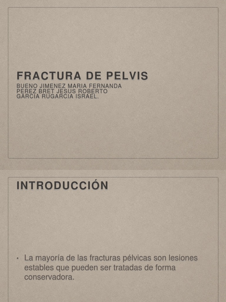 Fractura Pelvis Pdf Pelvis Sistema Esquelético