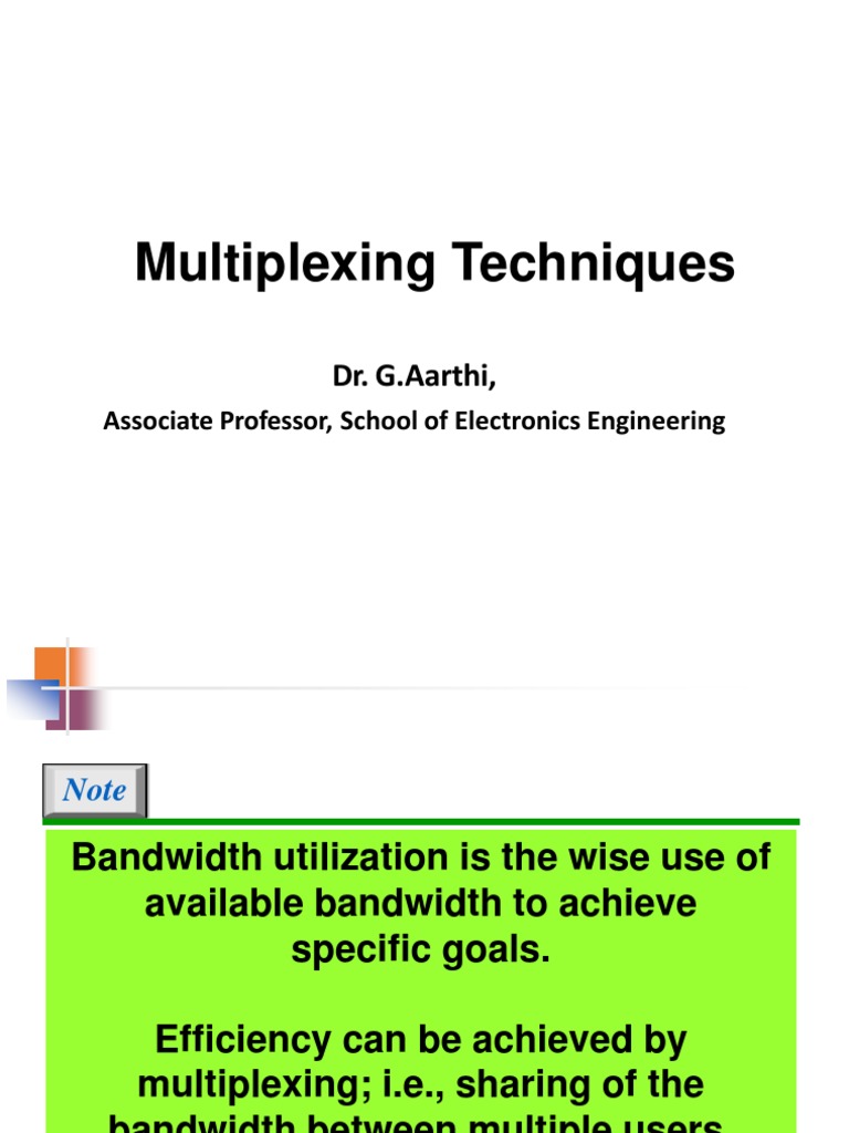 24 Multiplexing Techniques | PDF | Multiplexing | Modulation