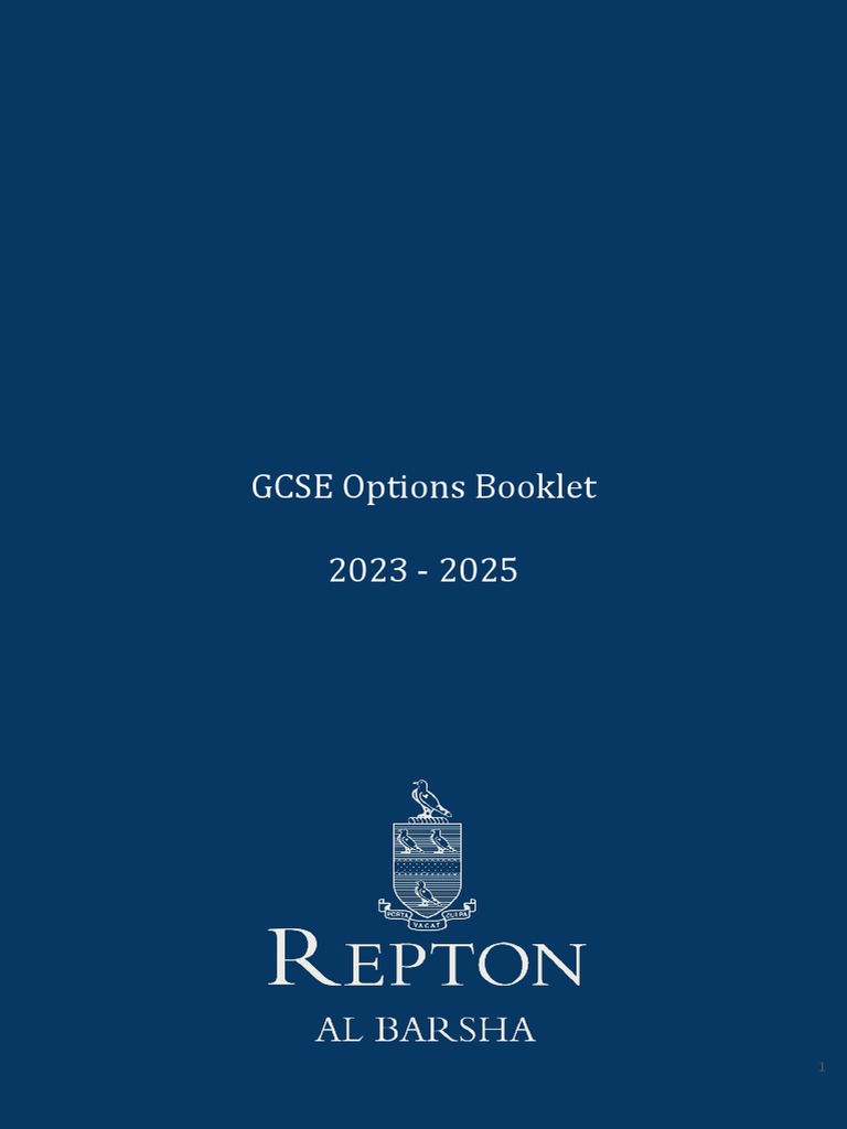 GCSE Options Guide 2023-2025 | PDF | Science