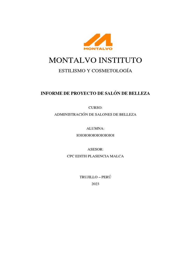 INFORME FiNAL MONTALVO | PDF