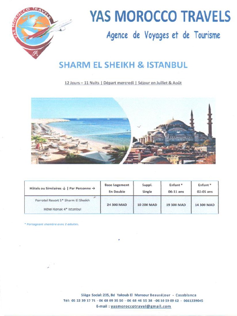 Sharm El Sheikh - Istanbul | PDF