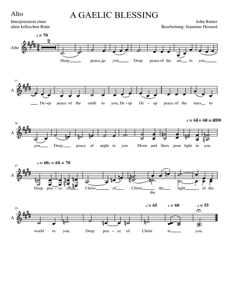 A_Gaelic_Blessing_-_John_Rutter-Alto | PDF