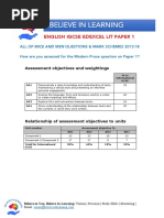 Cambridge O Level 1123 English Language Specimen Paper 1 For ...