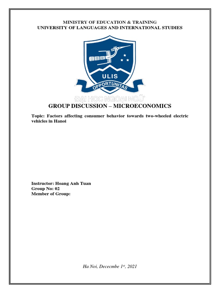 (Group 2-PDF) Eco201 Group Assignment | PDF