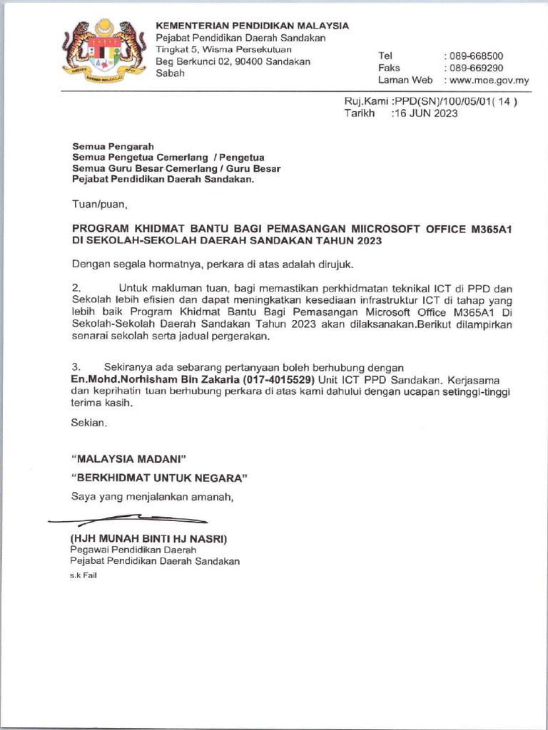 Program Khidmat Bantu Bagi Pemasangan M36a1 | PDF