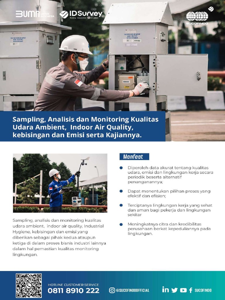 Sampling Analisis Dan Monitoring Kualitas Udara Ambient Indoor Air Quality Kebisingan Dan Emisi ...