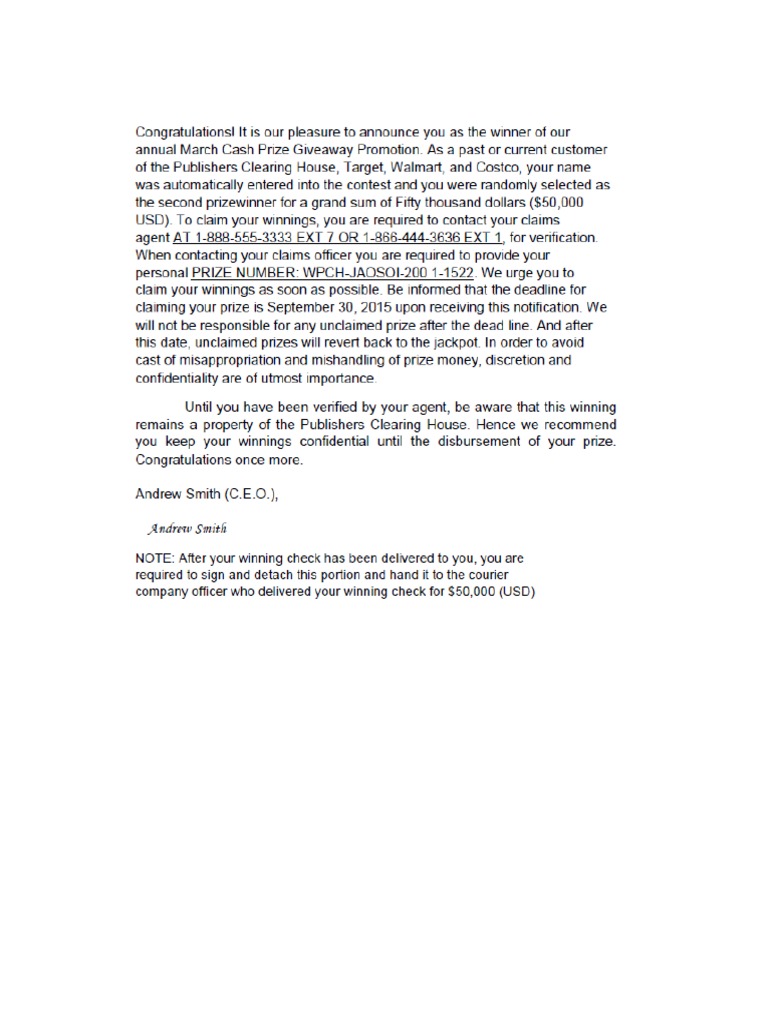 Scam Letter PDF | PDF