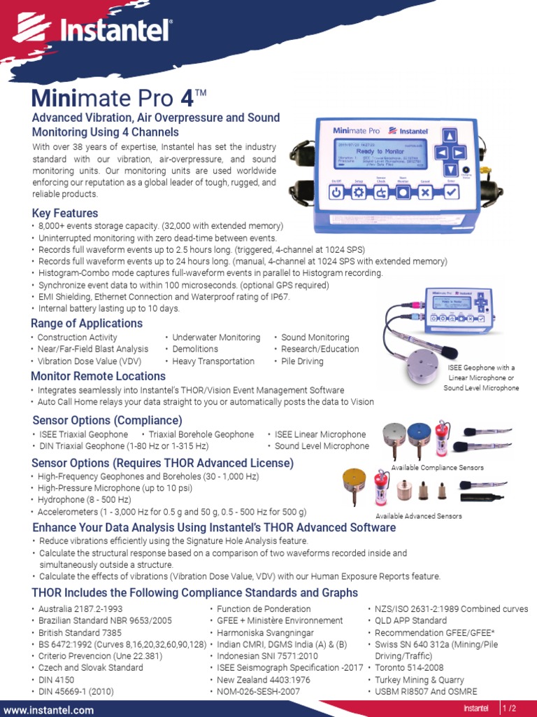 720B0001 Minimate Pro 4 Specifications Rev 14 (1) | PDF | Microphone | Electronics