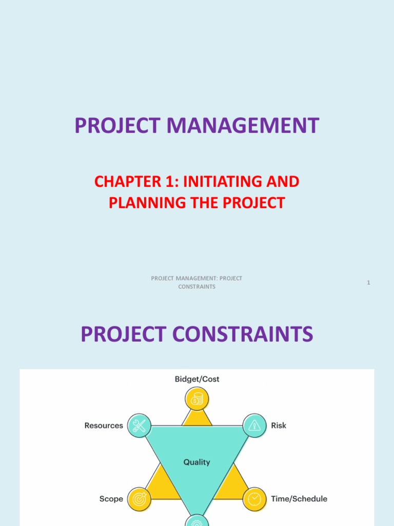 Project Constraints - Chapter 1 | PDF