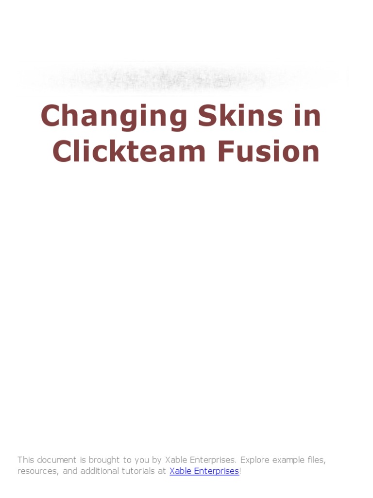 Changing Skins in Clickteam Fusion | PDF | Icon (Computing) | Rgb Color Model