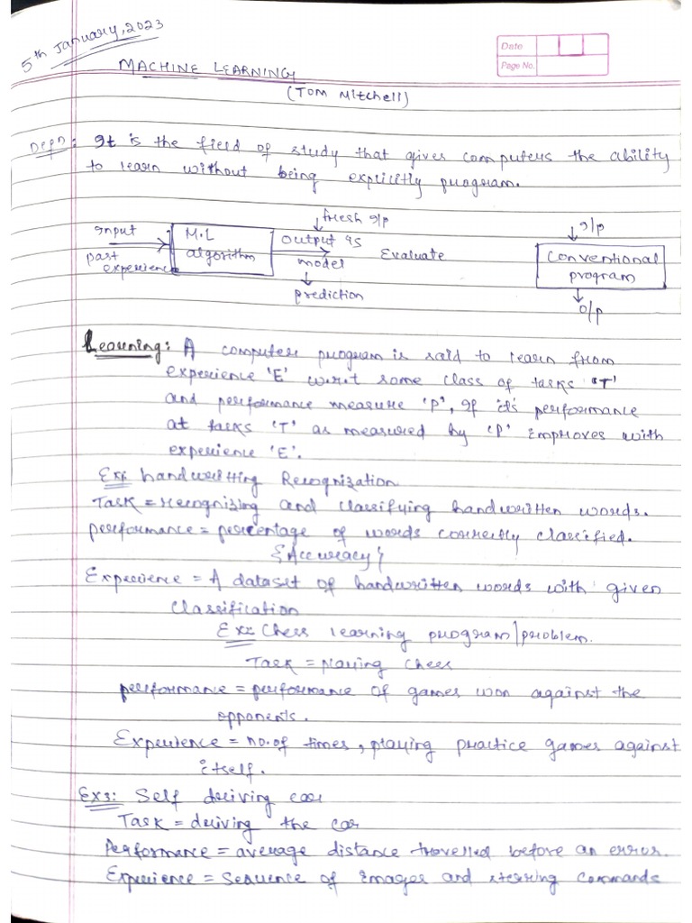 ML notes | PDF