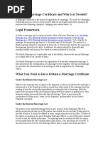 Form 15 Marriage Certificate Record | PDF