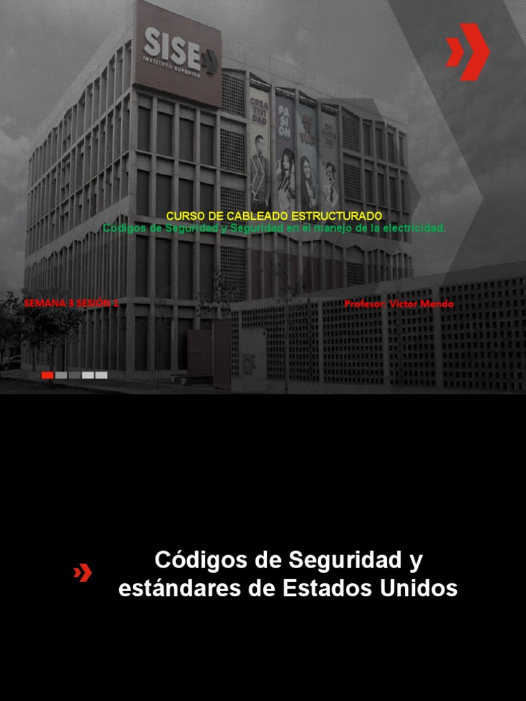 3 SEM 1 Codigos de Seguridad y Seguridad en Manejo de Electricidad ...
