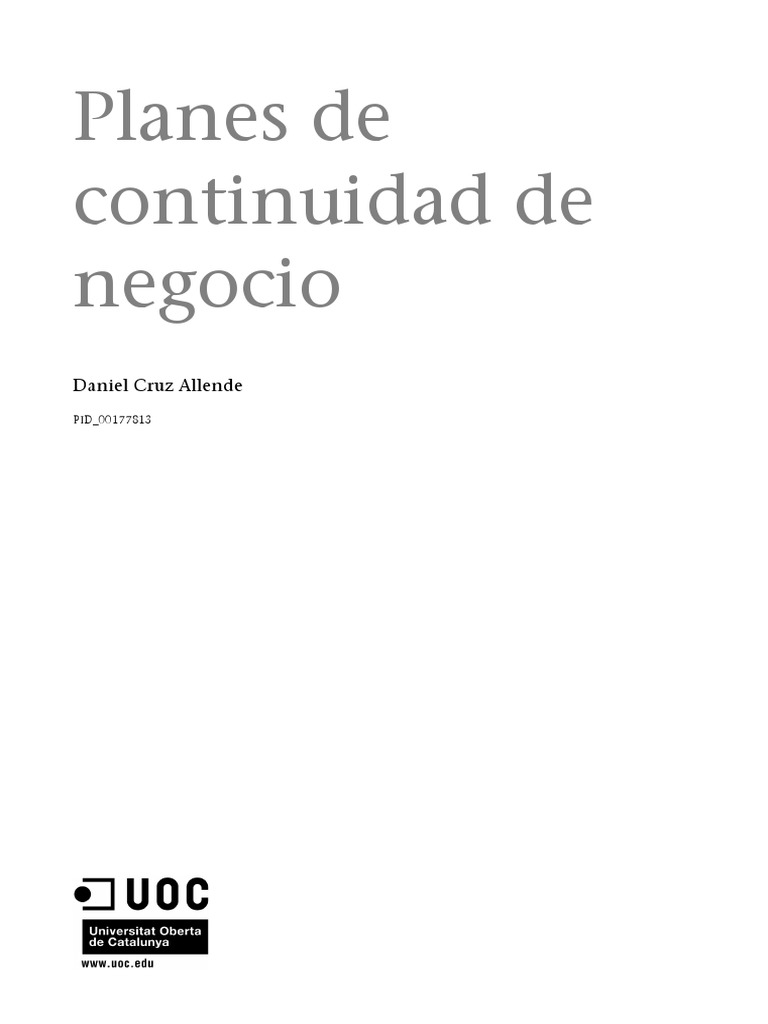 Módulo 5 - Planes de Continuidad de Negocio | PDF | Valores | Información