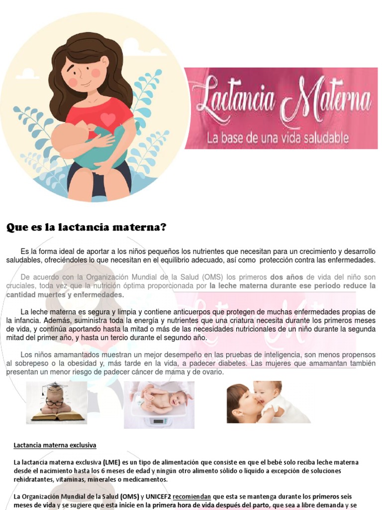 Lactancia Materna 1 | PDF | Amamantamiento | La leche materna