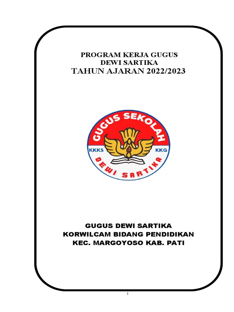 Program Kerja Gugus Dewi Sartika 2022/2023 | PDF | Bisnis | Seni