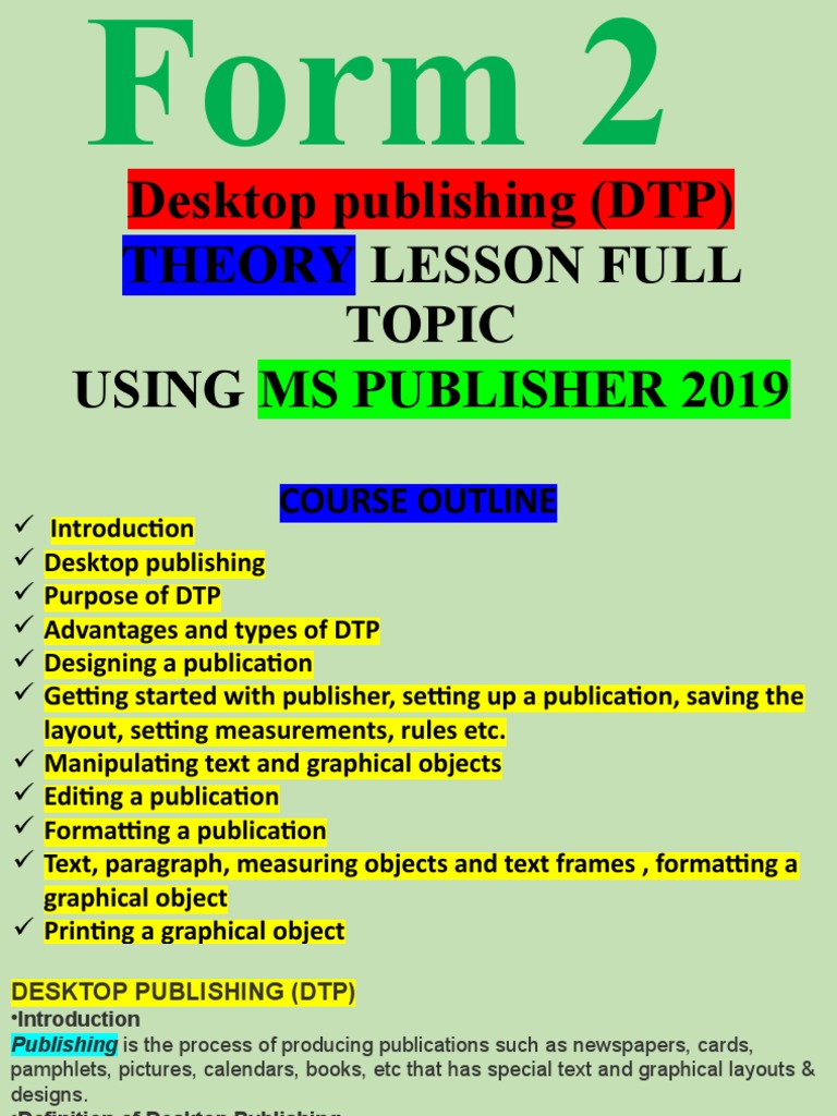 DTP Form 2 | PDF | Page Layout | Graphics