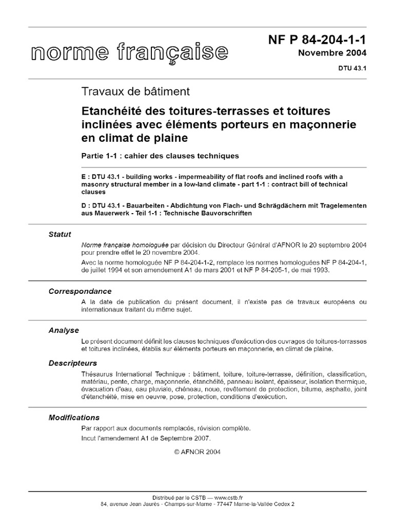 Dtu 43 1 P1 1 Pdf Action Pdf