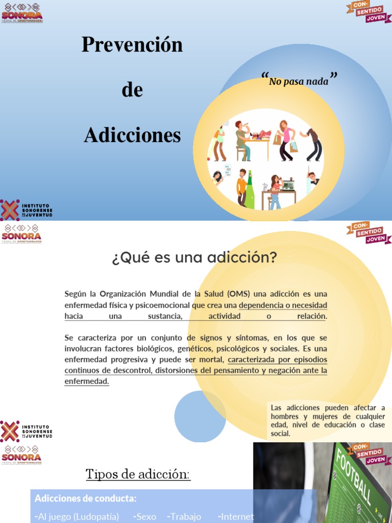 Prevencion de Las Adicciones GRAL | PDF | Despachador de drogas | La dependencia de sustancias