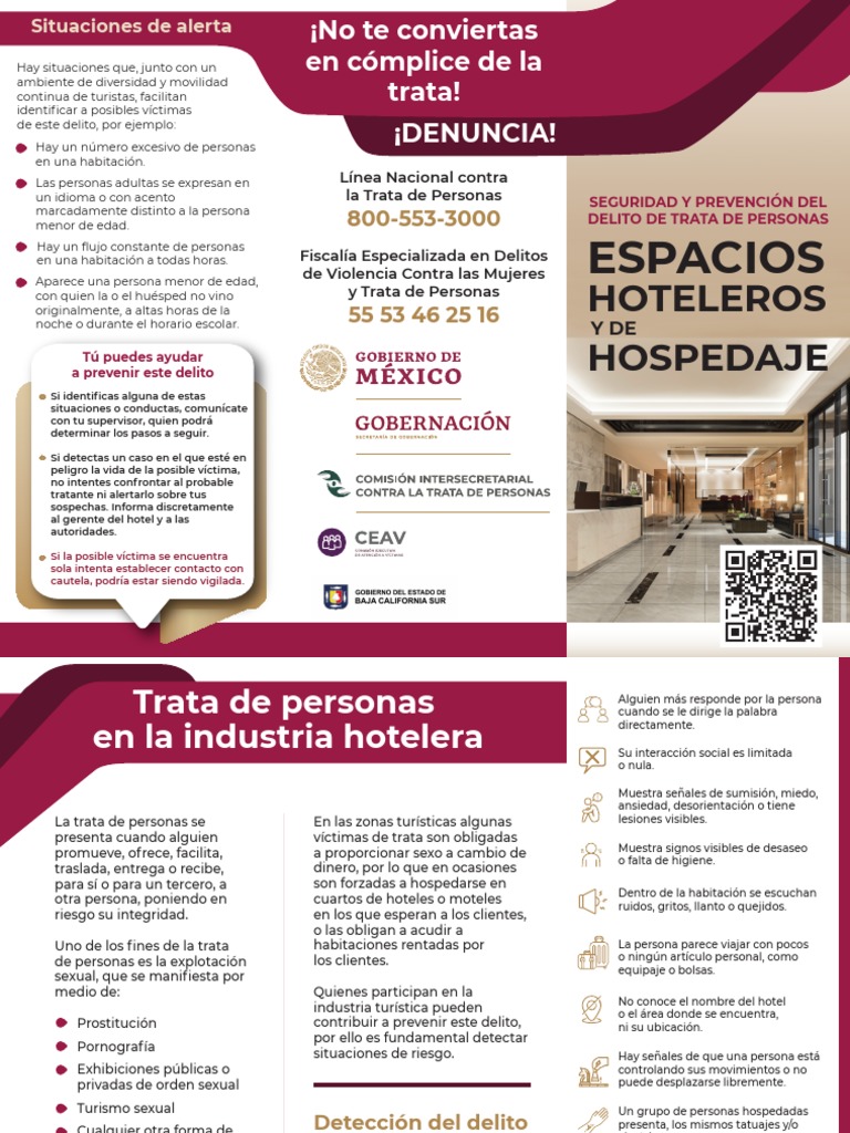 Triptico Ok | PDF | Hotel | Trata de personas