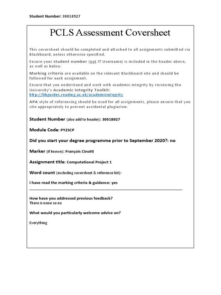 SCP Computational Project | PDF