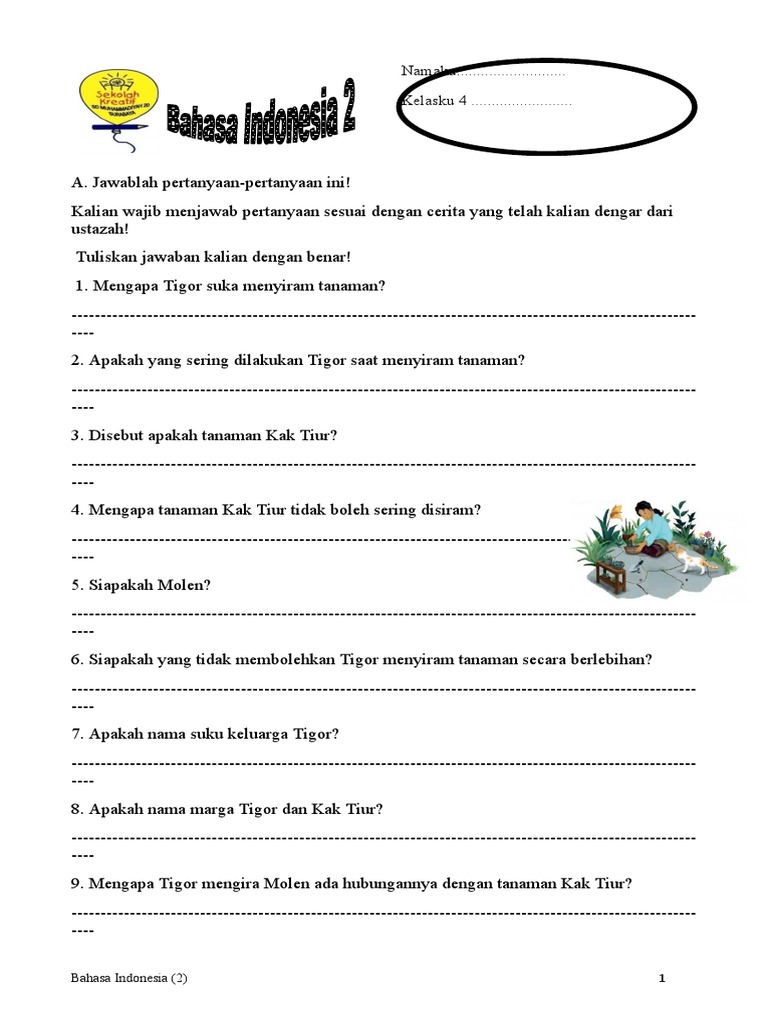 Worksheet Indo 2 | PDF