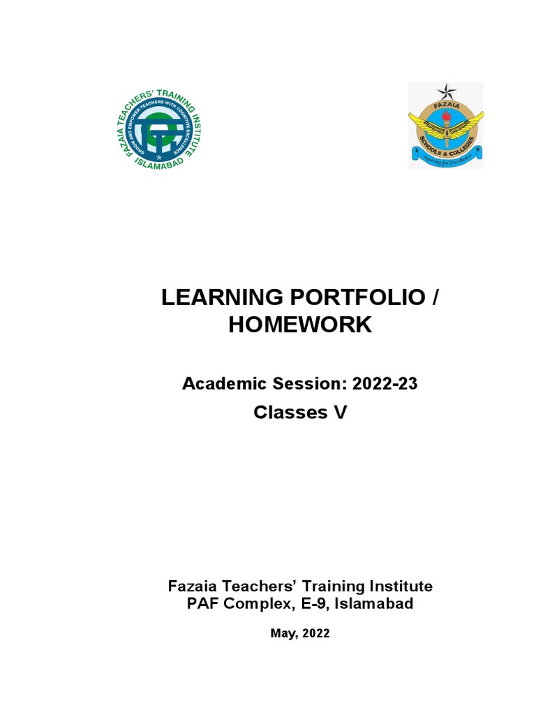 5-Learning Portfolio-Homework-May22 | PDF | Noun | Adjective