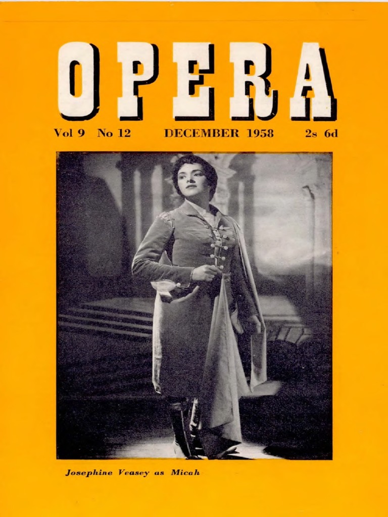 Opera, Vol 9 No 12 December 1958 | PDF