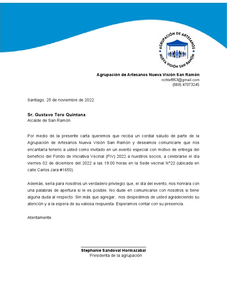 Invitación Alcalde | PDF