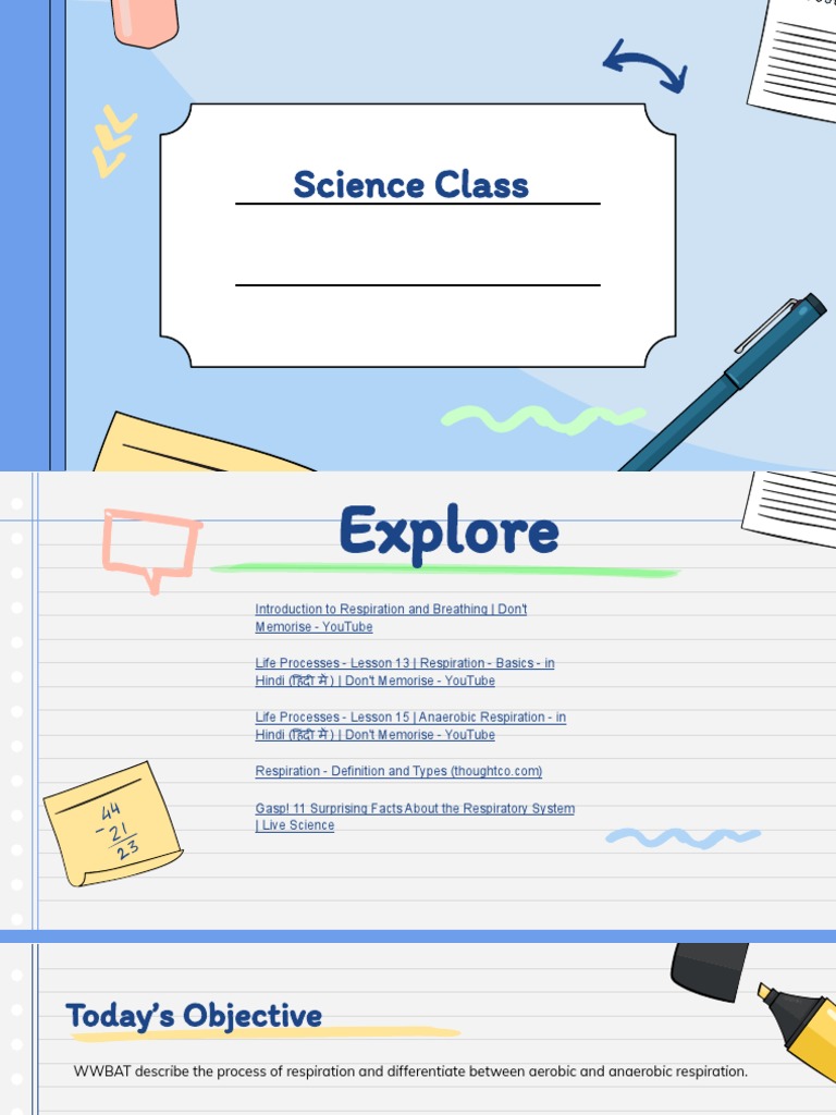 Science Class G10- Respiration | PDF
