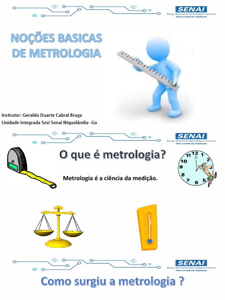 Apresentação Aula de Metrologia | PDF | Medição | Metrologia