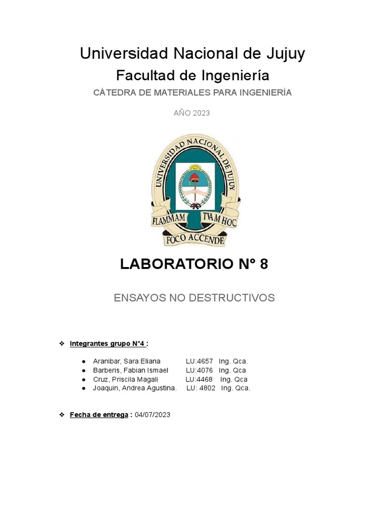Lab 8 END Materiales | PDF