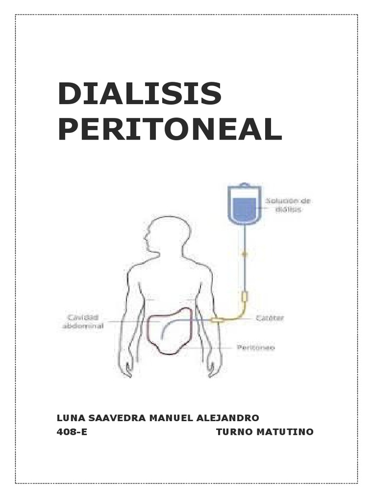 Guía De Diálisis Peritoneal Y Cuidados Pdf Ciencia Y Matemáticas