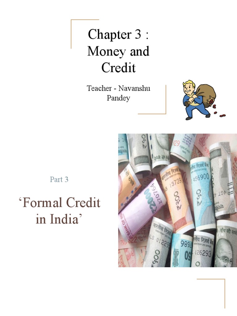 Formal Credit in India | PDF | Loans | Debt