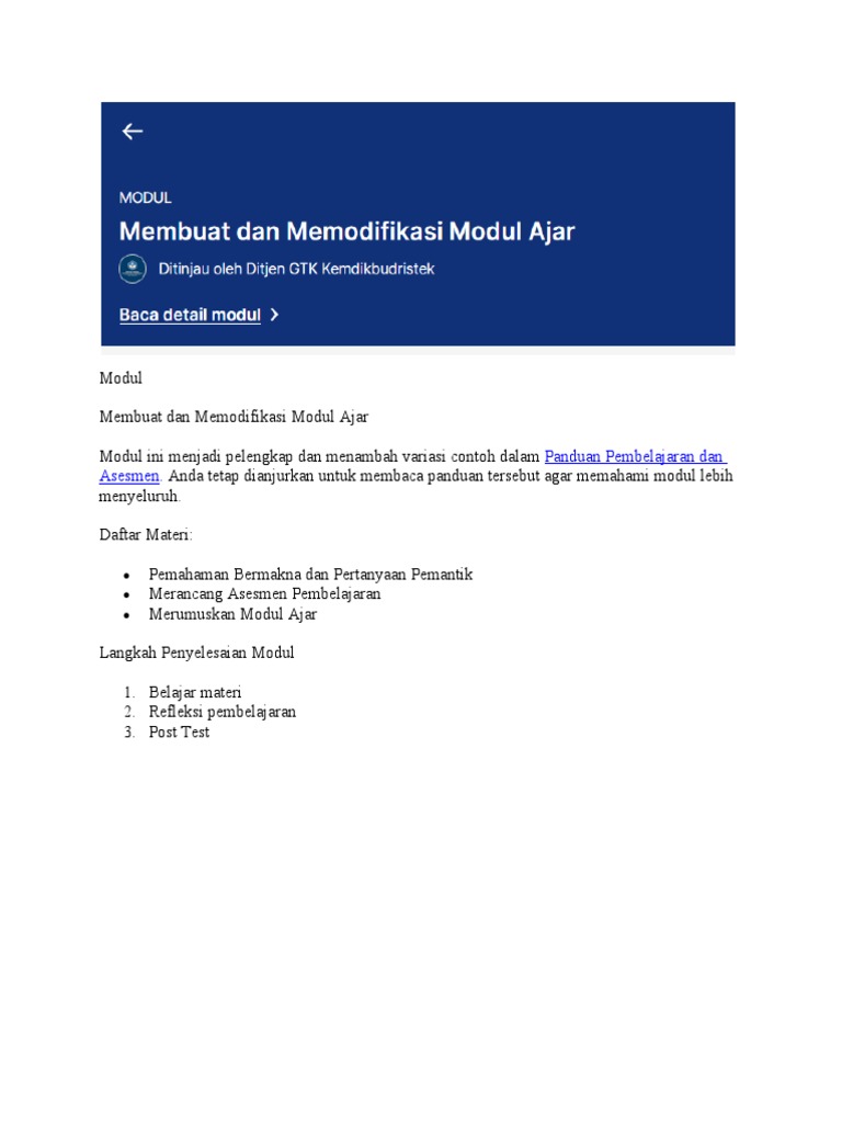 Kunci Jawaban Modul 2 Membuat Dan Memodifikasi Modul Ajar Pdf