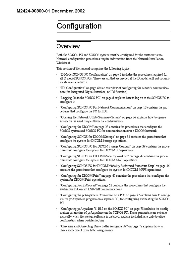 SONOS PC Configuration Section (Printable Version) | PDF | Domain Name ...