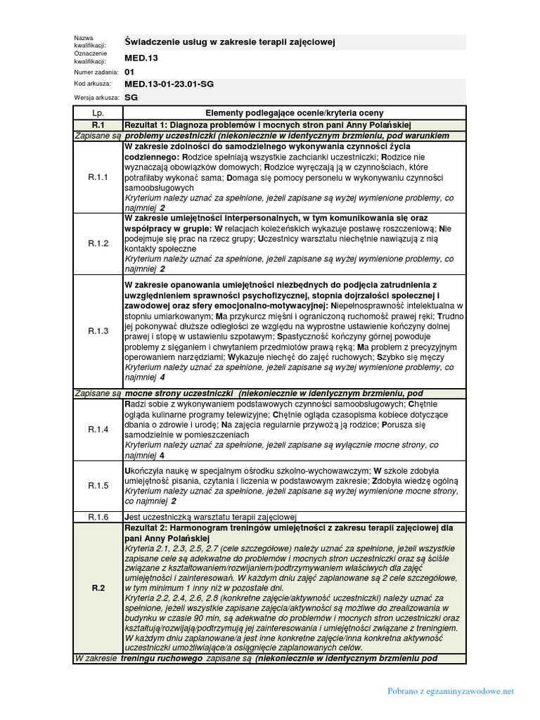 Zasady Oceniania | PDF