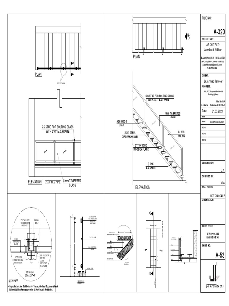 A-53 Stair+Glass Railing | PDF
