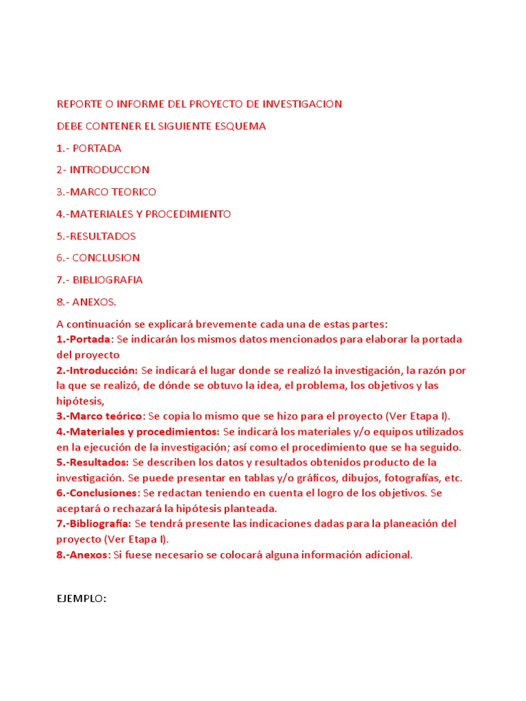 EJEMPLO INFORME DE PROYECTO Y STAND (5) | PDF | Hipótesis ...