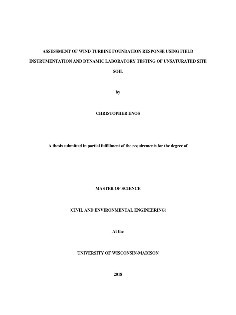 Ms Thesis Enos Chris | PDF | Deep Foundation | Geotechnical Engineering