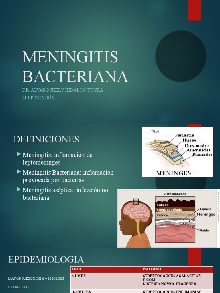 Meningitis Bacteriana | PDF | Meningitis | Enfermedades y trastornos humanos