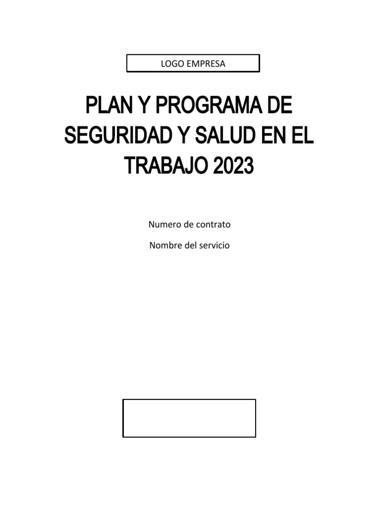Formato Programa De Sst 2023 Rev 01 Pdf Seguridad Y Salud