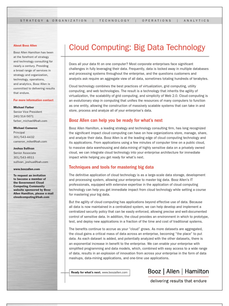 Cloud Computing Big Data Technology | PDF | Cloud Computing | Big Data