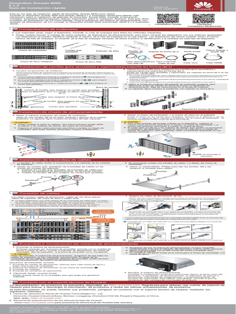 Guía de Instalación Rápida de OceanStor Dorado 8000 6.1.2 | PDF ...