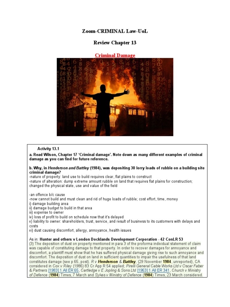 Chapter 13-CRIMINAL Law-UoL | PDF | Private Law | Criminal Justice