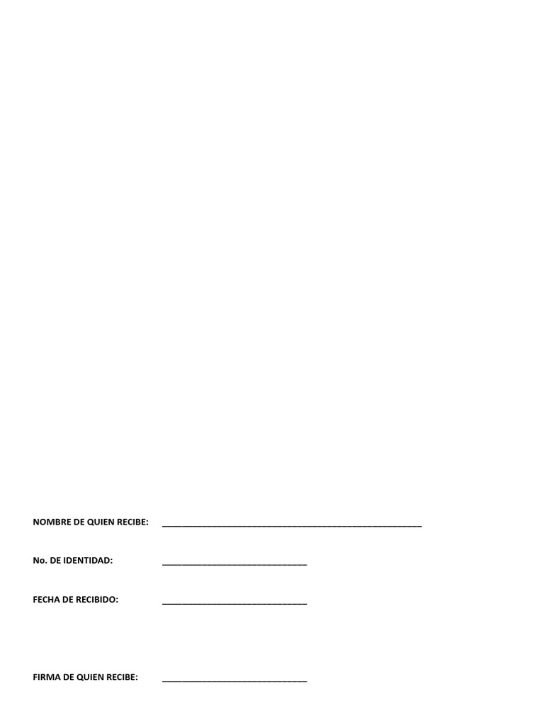 Recibo de Entrega de Cheque | PDF